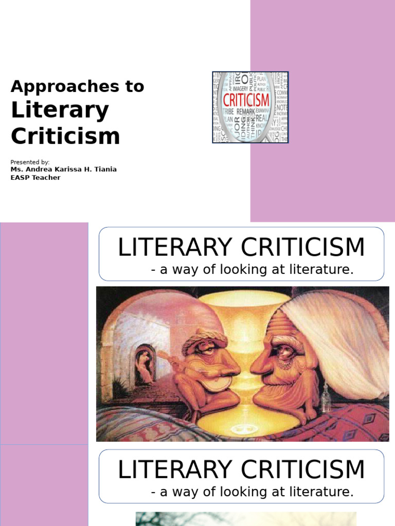Lesson 6 - Approaches To Literary Criticisms | PDF | Marxism | Literary ...