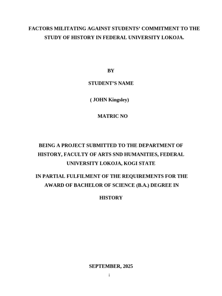 Factors Affecting History Students' Commitment | PDF | Self Efficacy ...
