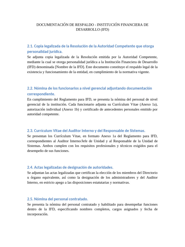 Documentacion IFD Plantillas | PDF | Contralor | Seguro