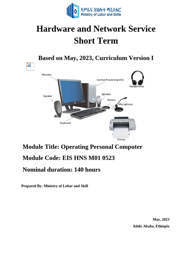 Personal Computer Operation Training Guide | PDF | Icon (Computing ...