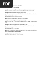 Travel Call Center Mock Script | PDF | Airlines | Transport