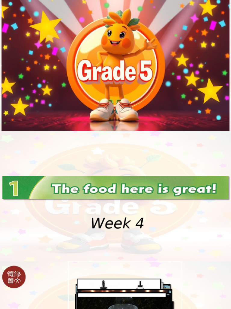 Grade 5 Unit 1 Phase 2 | PDF | Lunch | Foods