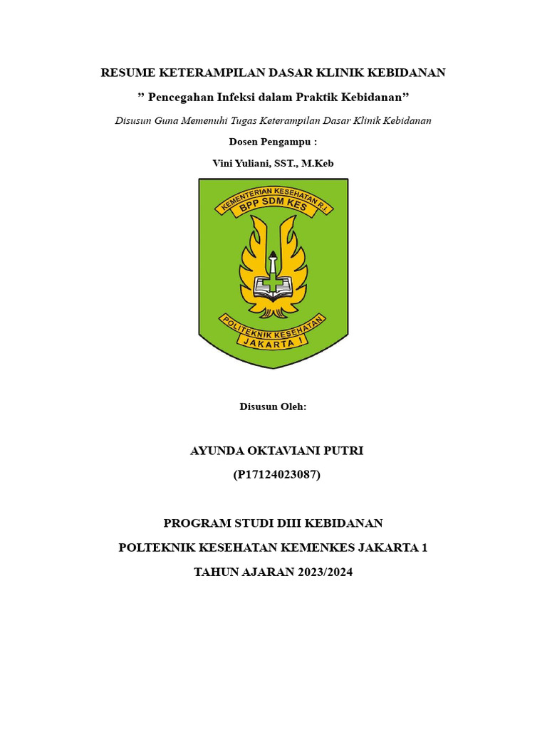 Pencegahan Infeksi Kebidanan Klinik | PDF