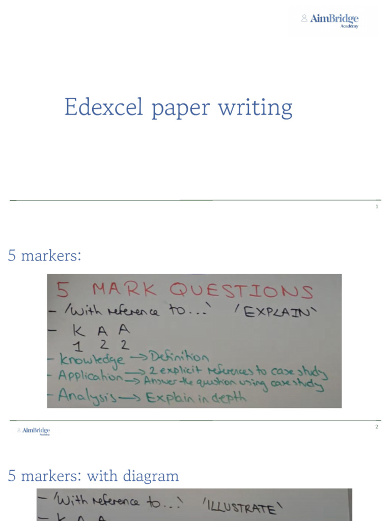 Edexcel Paper Writing | PDF