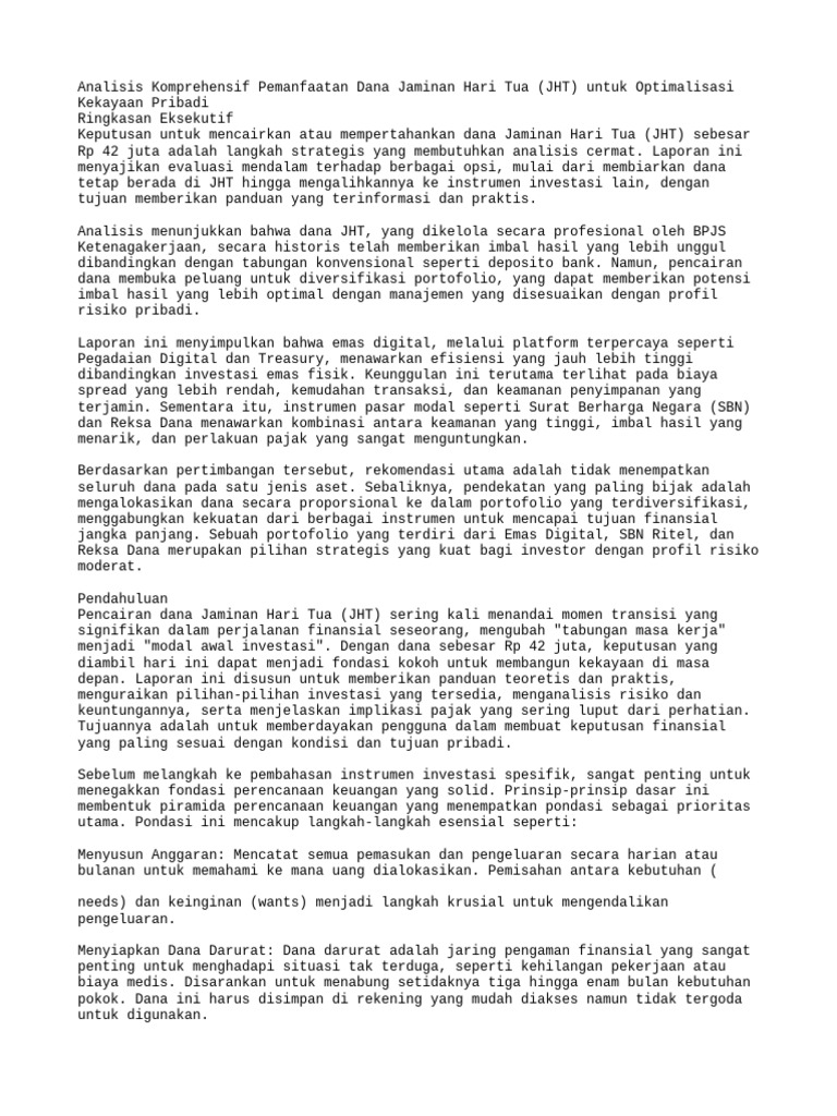 Analisis Komprehensif Pemanfaatan D | PDF