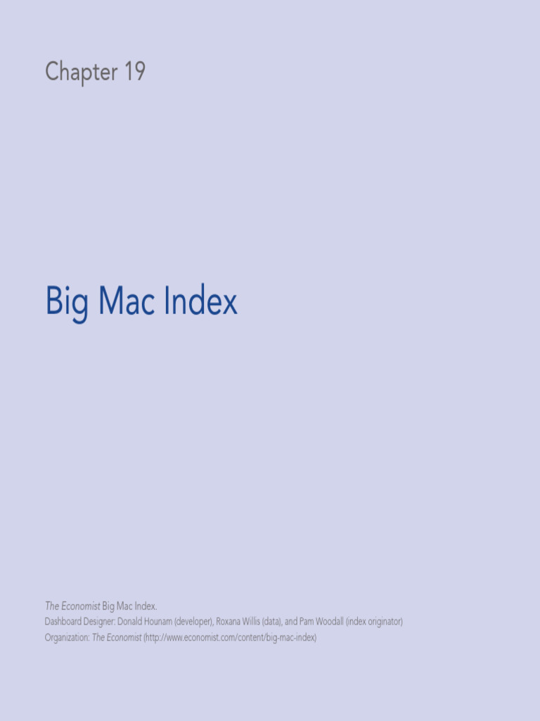 Big Mac Index: Currency Valuation Tool | PDF | Purchasing Power Parity ...