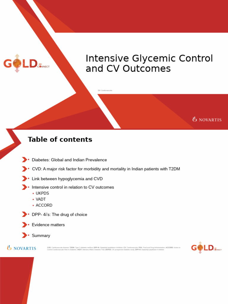 Intensive Glycemic Control and CV Outcomes@17th Sep | PDF ...