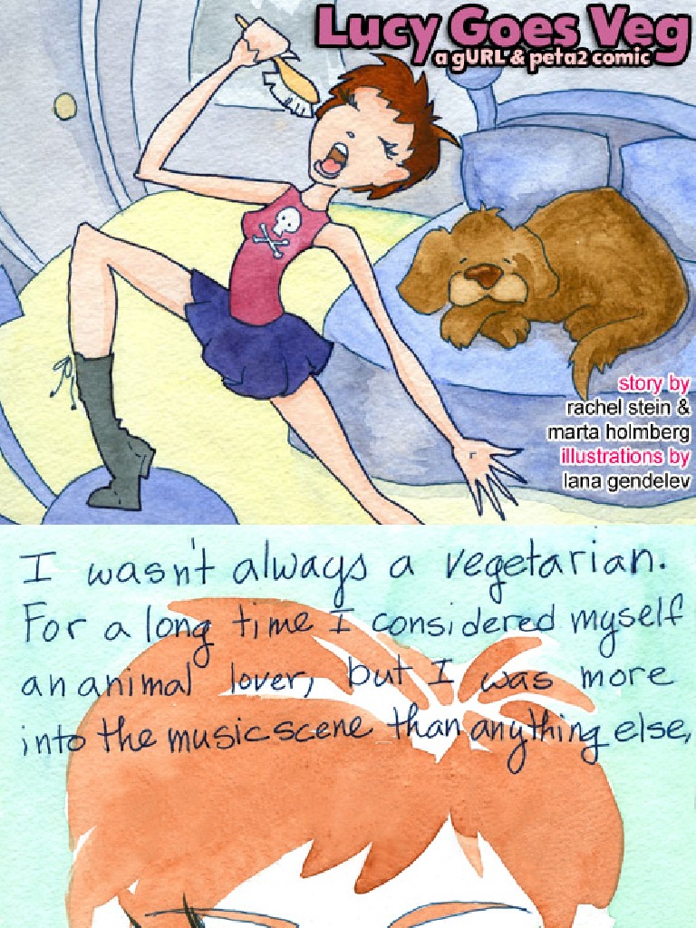 Lucy Goes Veg (Comic) | PDF
