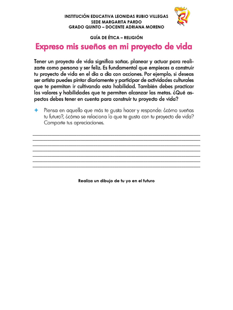 Guía de Ètica Religión Quinto 4 Agosto | PDF