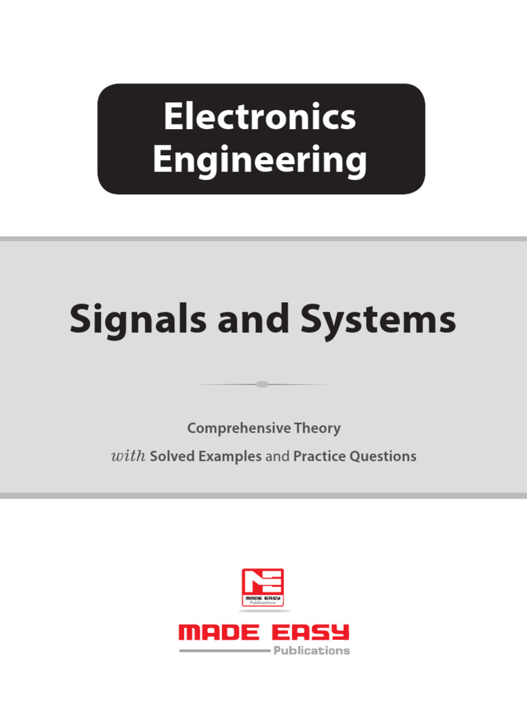 Signals and Systems: Theory & Practice | PDF | Laplace Transform ...