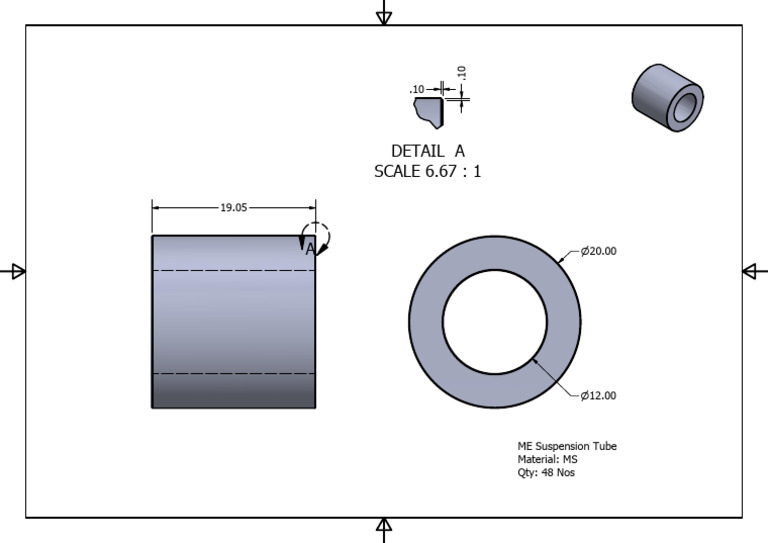 TSP24-ME Suspension Tube V2 - 1045 Cold Drawn Steel - 48 Nos | PDF