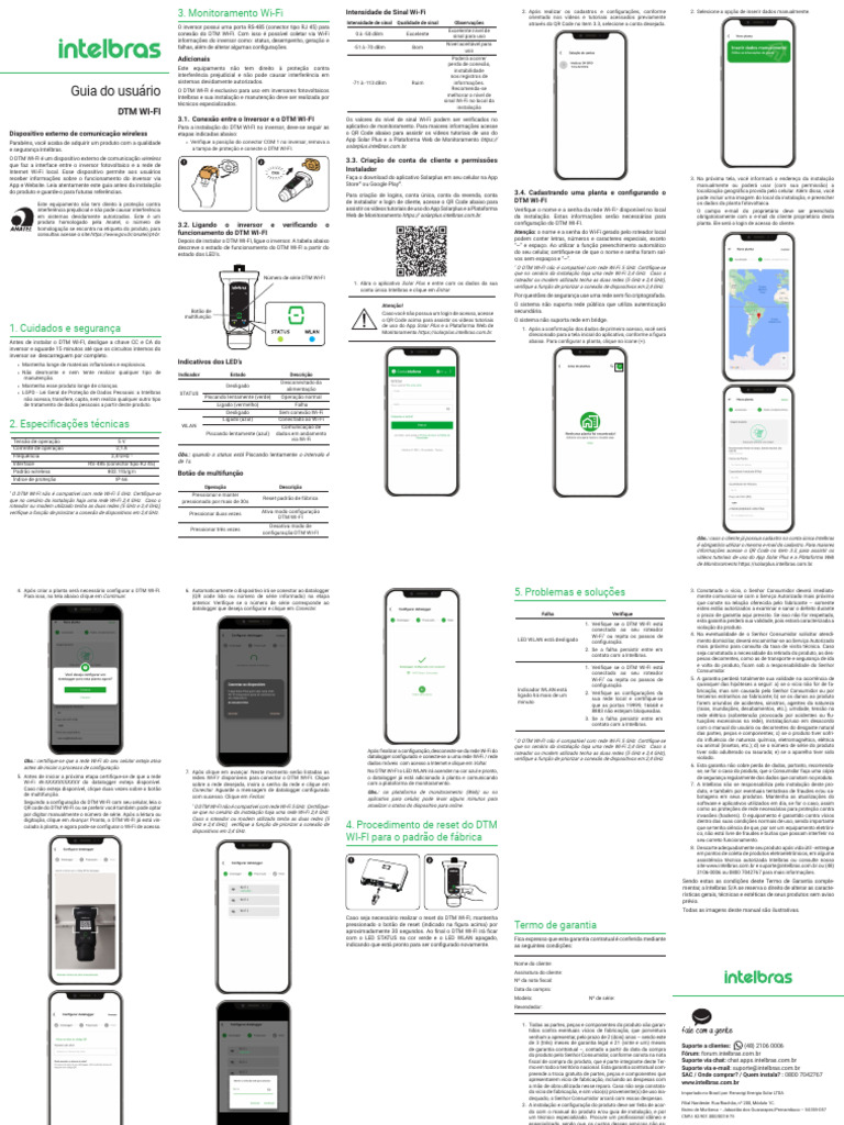 Guia do DTM Wi-Fi Intelbras | PDF | Wi-Fi | Rede de computadores