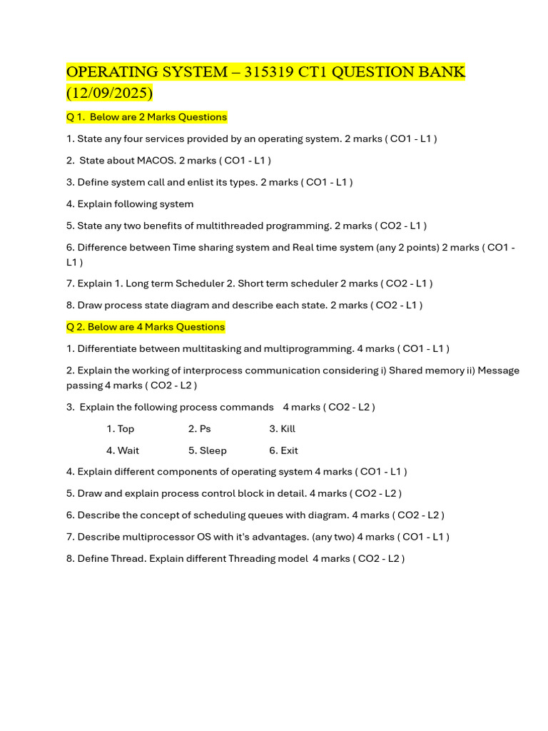 QB ct1 2025 | PDF