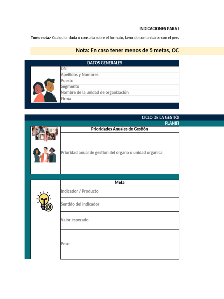 Formato GDR 2025 | PDF | Planificación