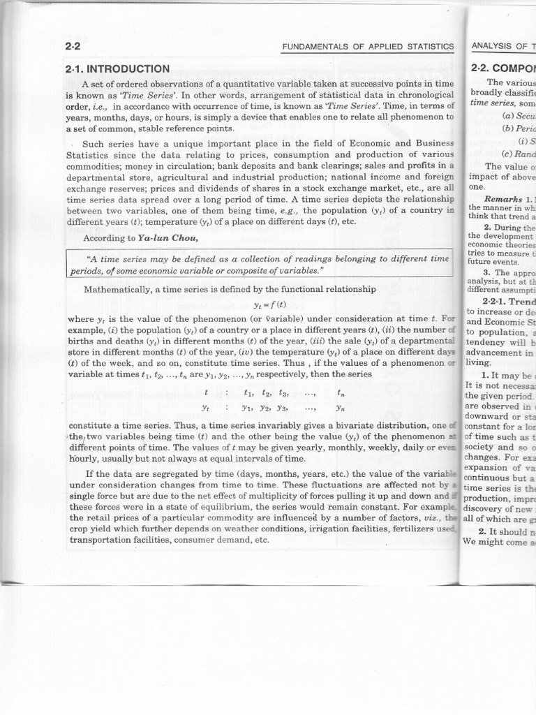 Time Series Analysis 1 | PDF | Time Series | Statistics