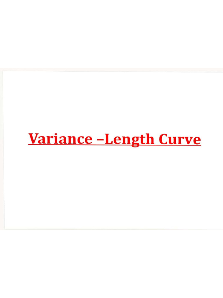 Variance Length Curve | PDF