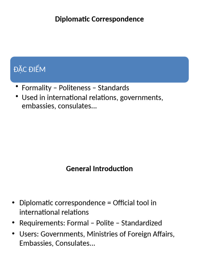 Essentials of Diplomatic Correspondence | PDF | Diplomatic ...