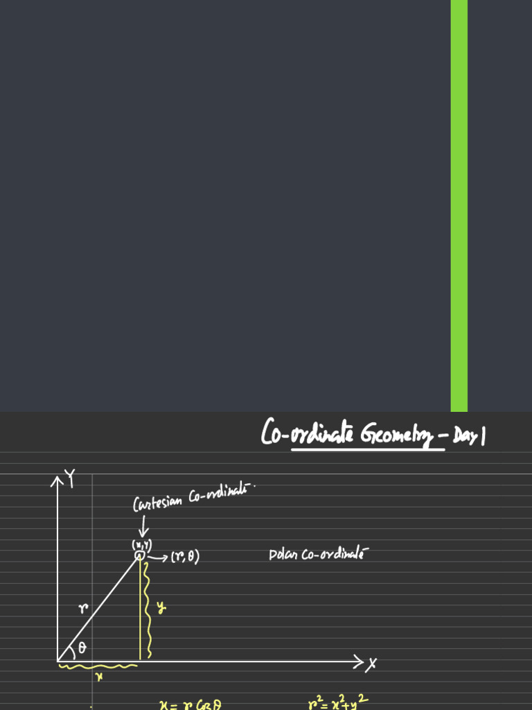 Understanding Co-ordinate Geometry Concepts | PDF | Geometry ...