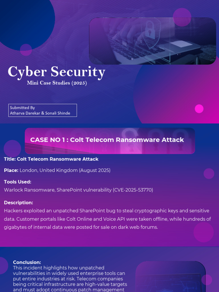 Cyber Security Mini Cases | PDF | Computer Security | Security