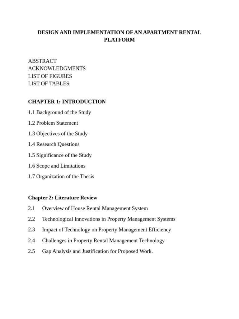 Design and Implementation of An Apartment Pius | PDF | Lease | Landlord