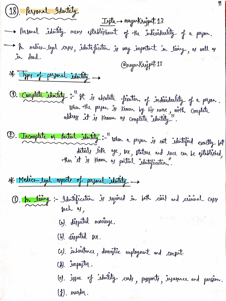 Agad 18th Chap Notes (NCISM) | PDF