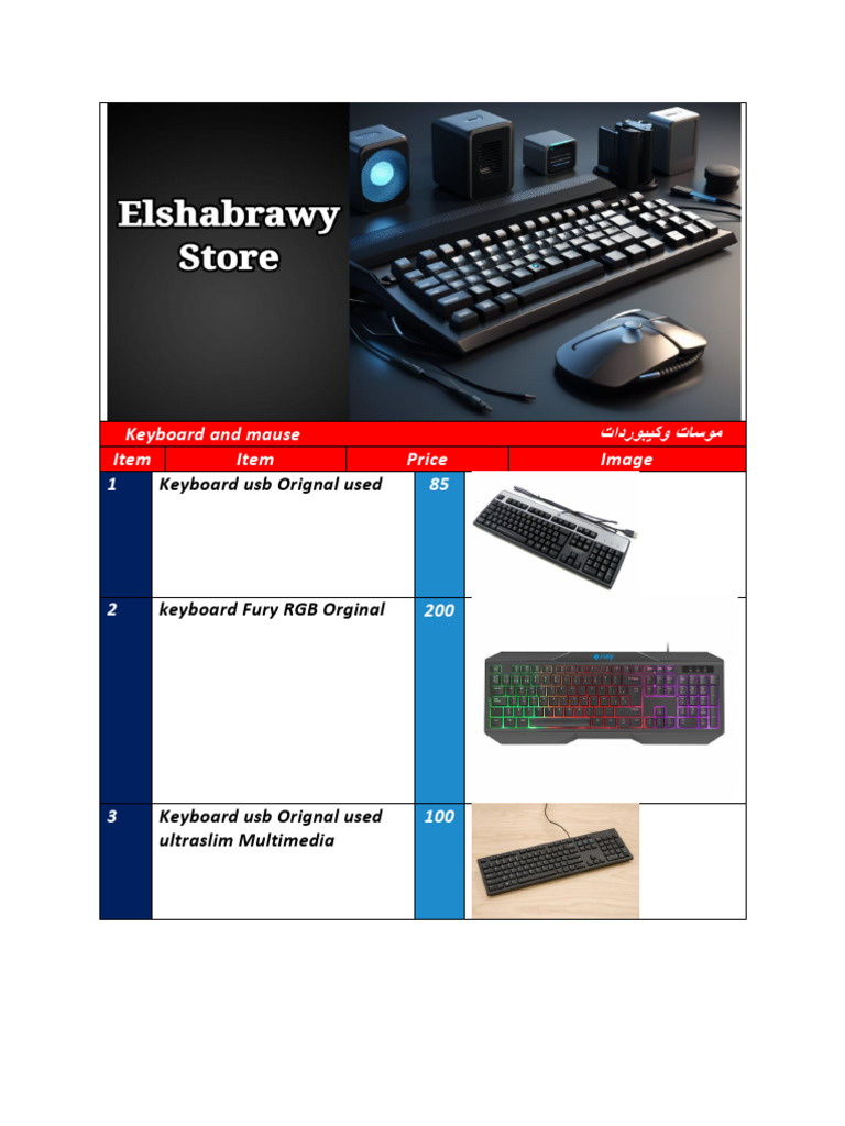 Computer Accessories and Peripherals List | PDF | Computer Hardware ...