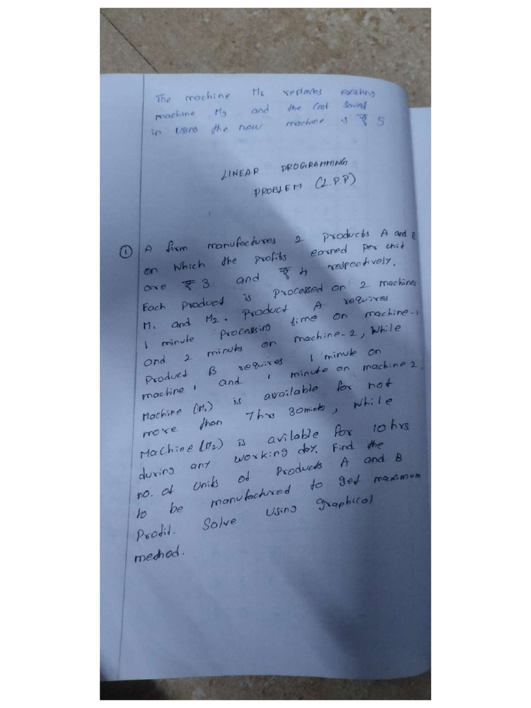 LPP Problems Compressed | PDF