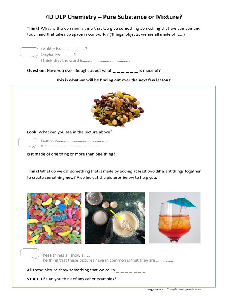 01 - Chemistry - Matter, Substance and Mixture | PDF | Chemical ...