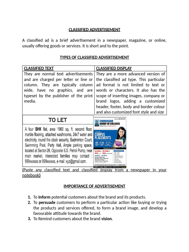 Share Classified Advertisement - Z (Autorecovered) | PDF | Advertising ...