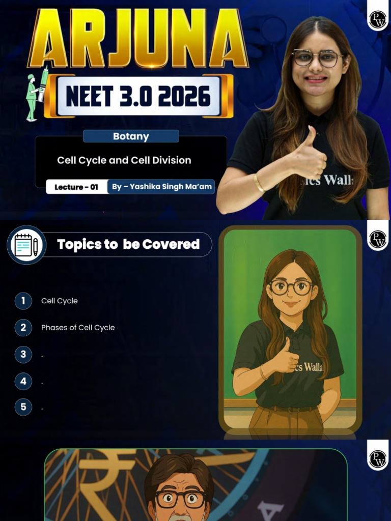 Cell Cycle and Cell Division 01 Class Notes | PDF