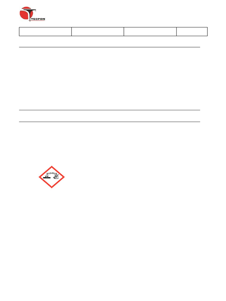 FDS - PERA-TEC | PDF | Desinfetante | Toxicidade