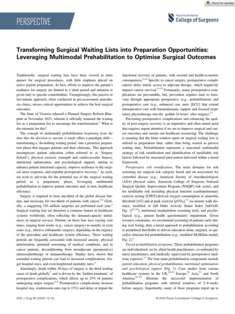 Riedel - Transforming Surgical Waiting Lists Into Preparation ...
