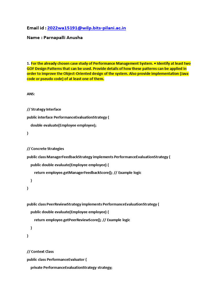 2022wa15191-Lab3 | PDF | Class (Computer Programming) | Method ...