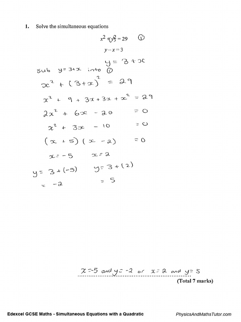 Simultaneous Equations With A Quadratic MA | PDF