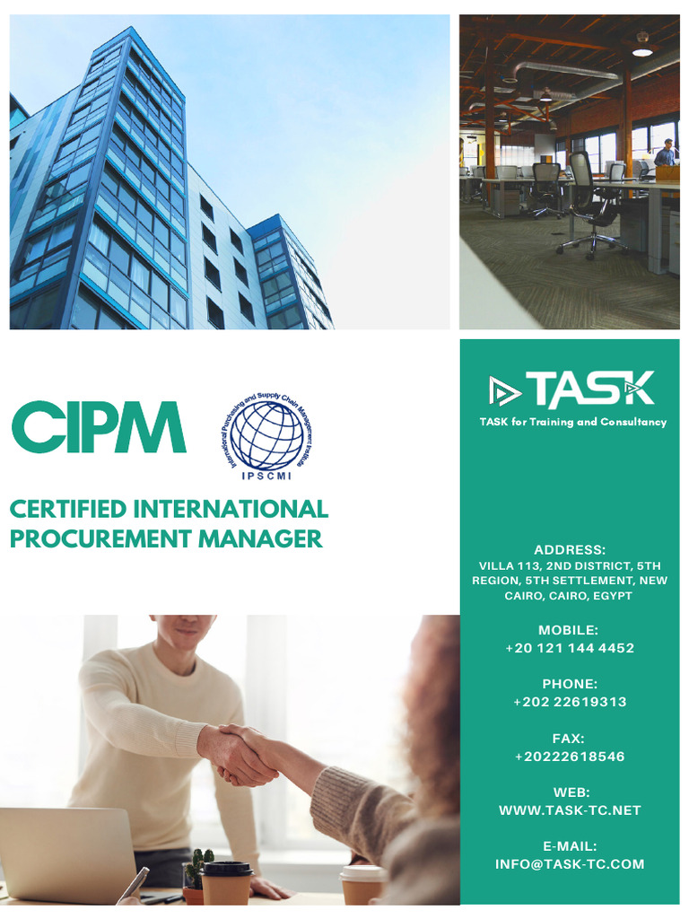 CIPM Flyer | PDF | Procurement | Supply Chain