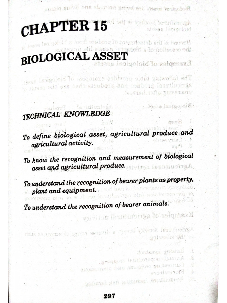 Biological Asset | PDF