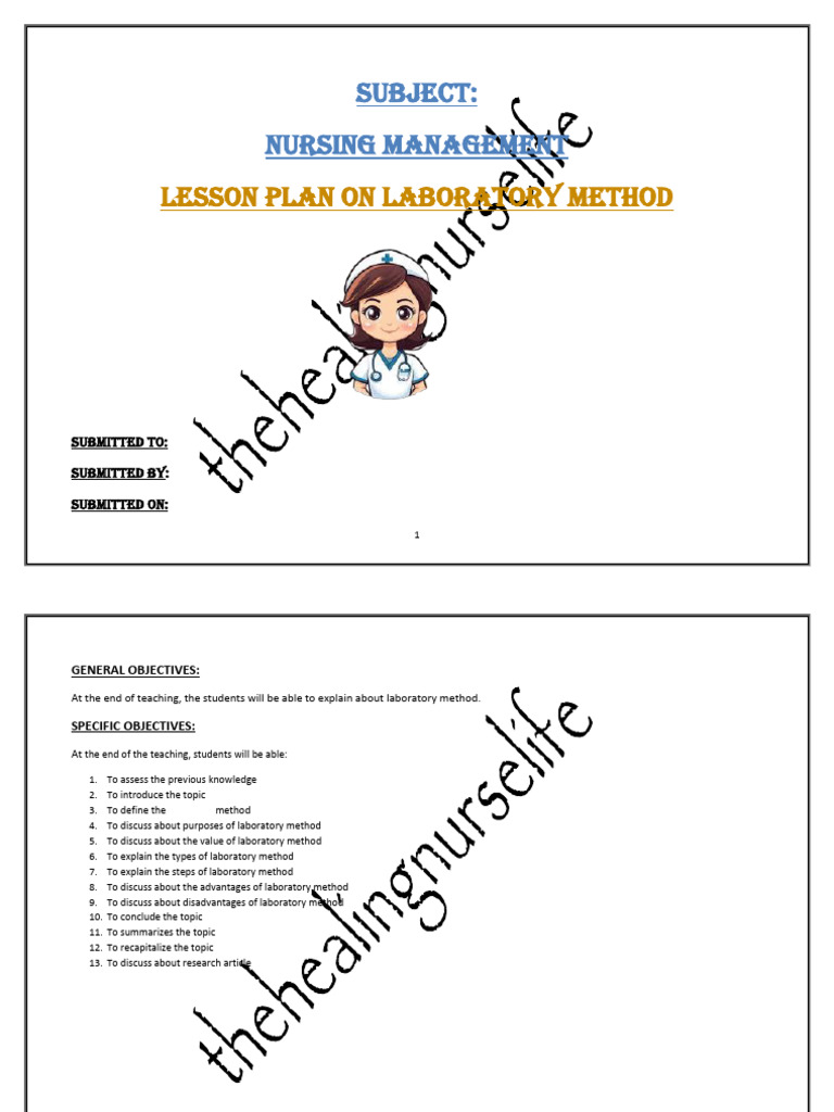 Nursing Management: Laboratory Methods Guide | PDF | Laboratories | Lecture
