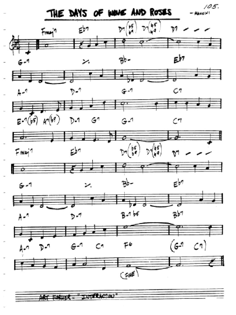 Days of Wine and Roses | PDF