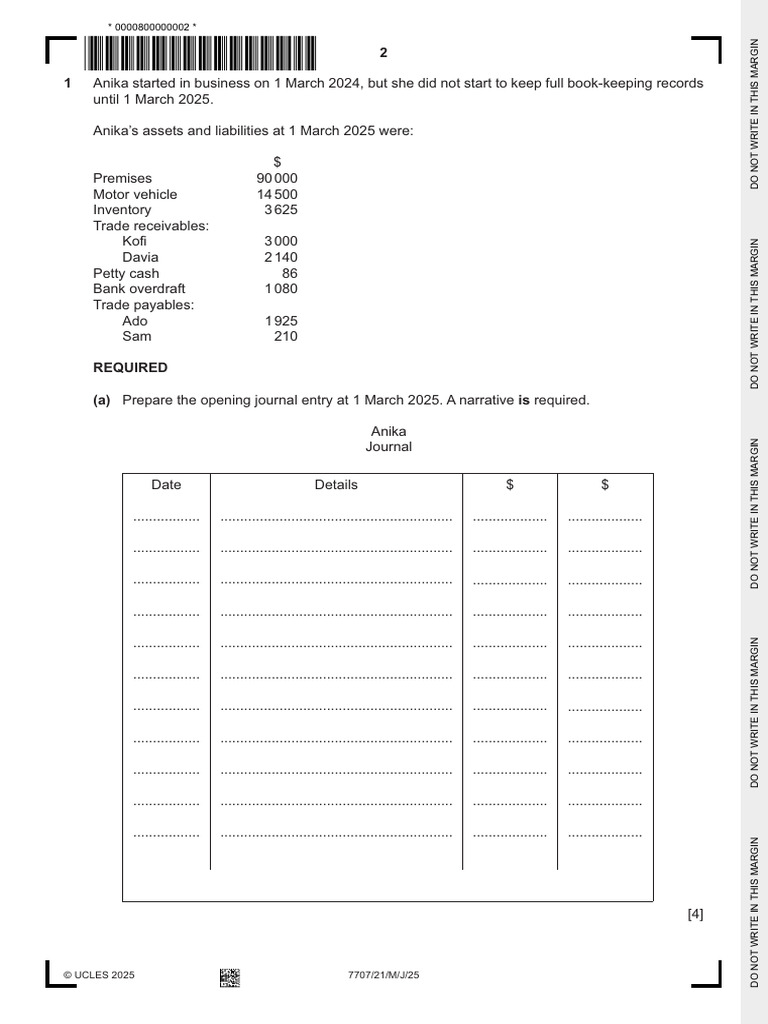 P2 2025 - 2021 O.N | PDF | Debits And Credits | Depreciation