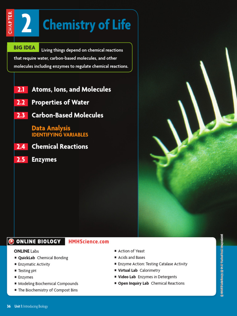 Chemistry of Life: Key Concepts Explained | PDF | Ion | Chemical Bond