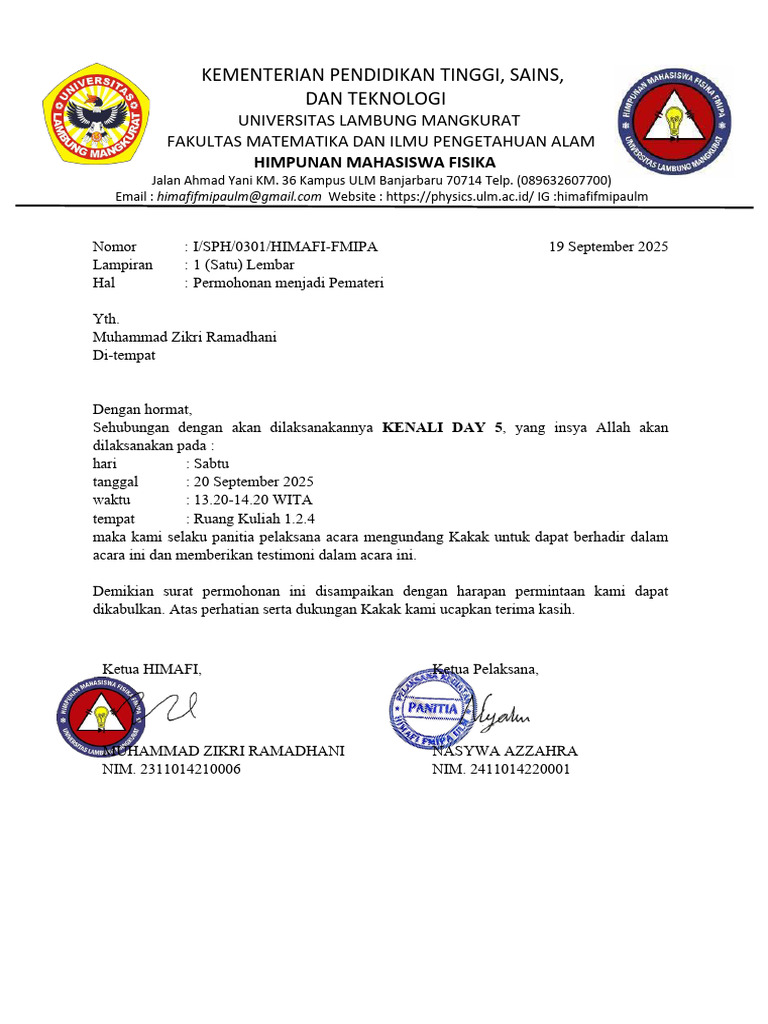 Muhammad Zikri Ramadhani | PDF