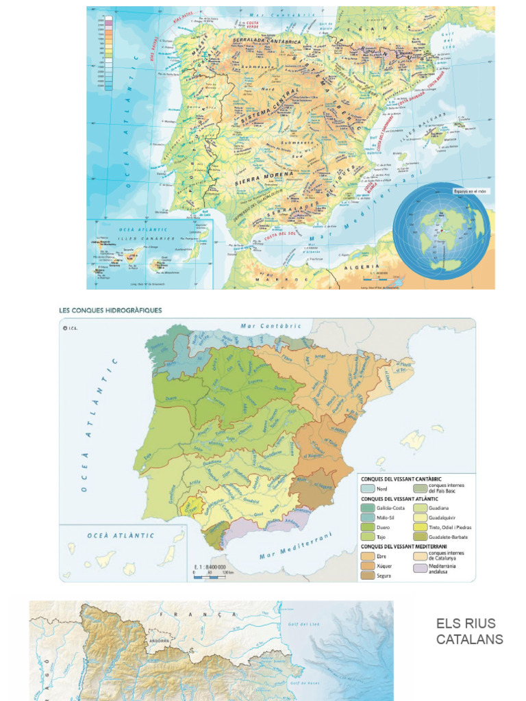 Mapes D'espanya I Catalunya Físics | PDF