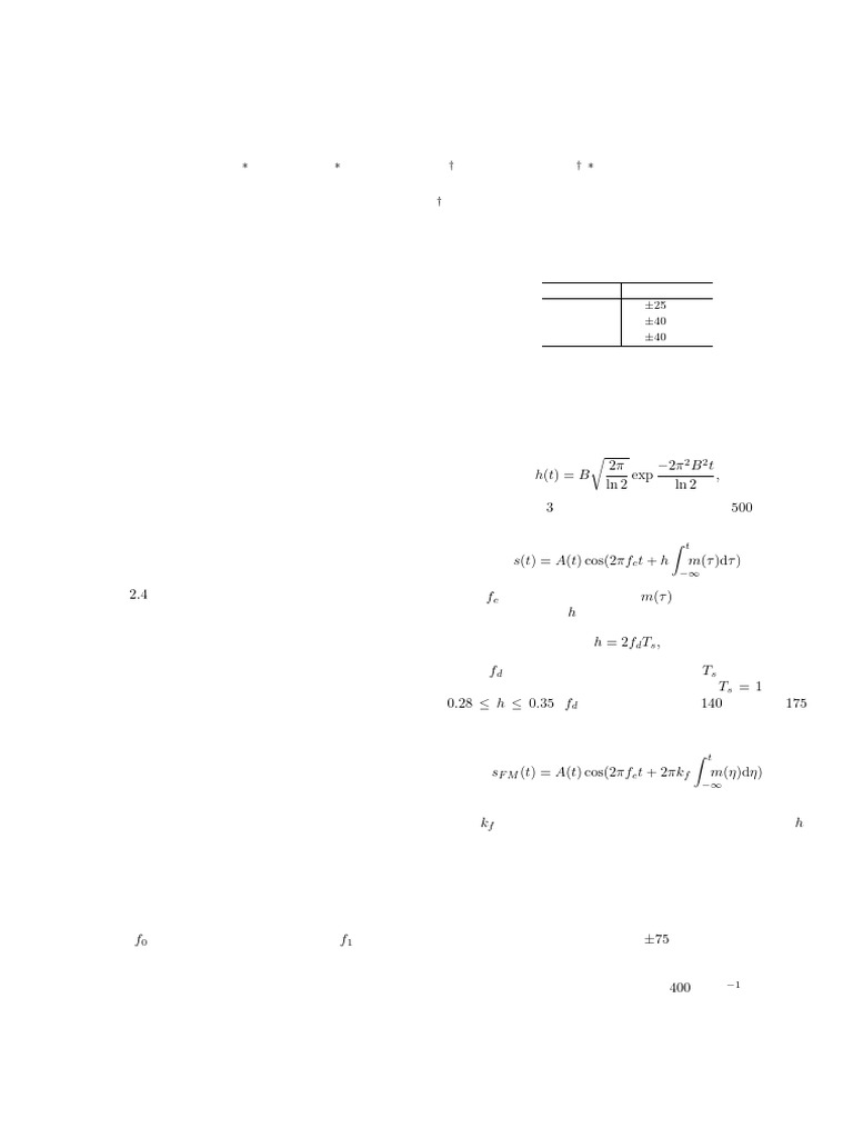Characterisation of Bluetooth Carrier Frequency Errors | PDF | Frequency Modulation | Detector ...
