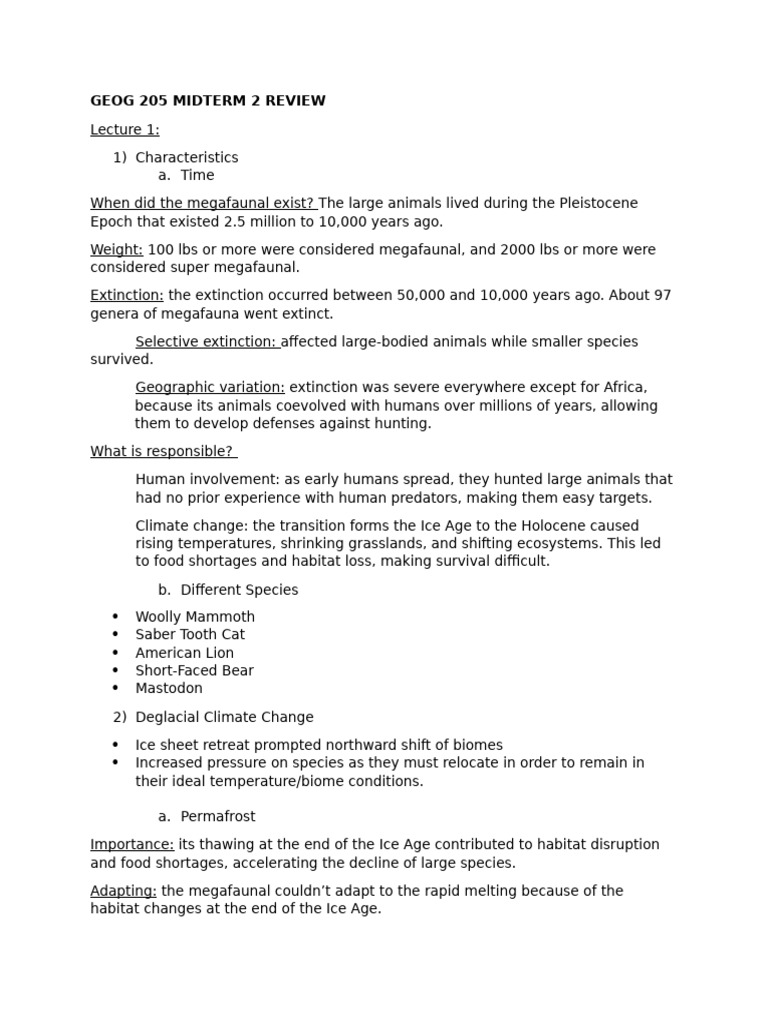 Geog 205 Midterm 2 Review | PDF | Ocean Acidification | Eutrophication