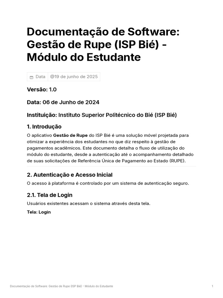 Documentacao de Gestao RUPE | PDF | Autenticação | Senha