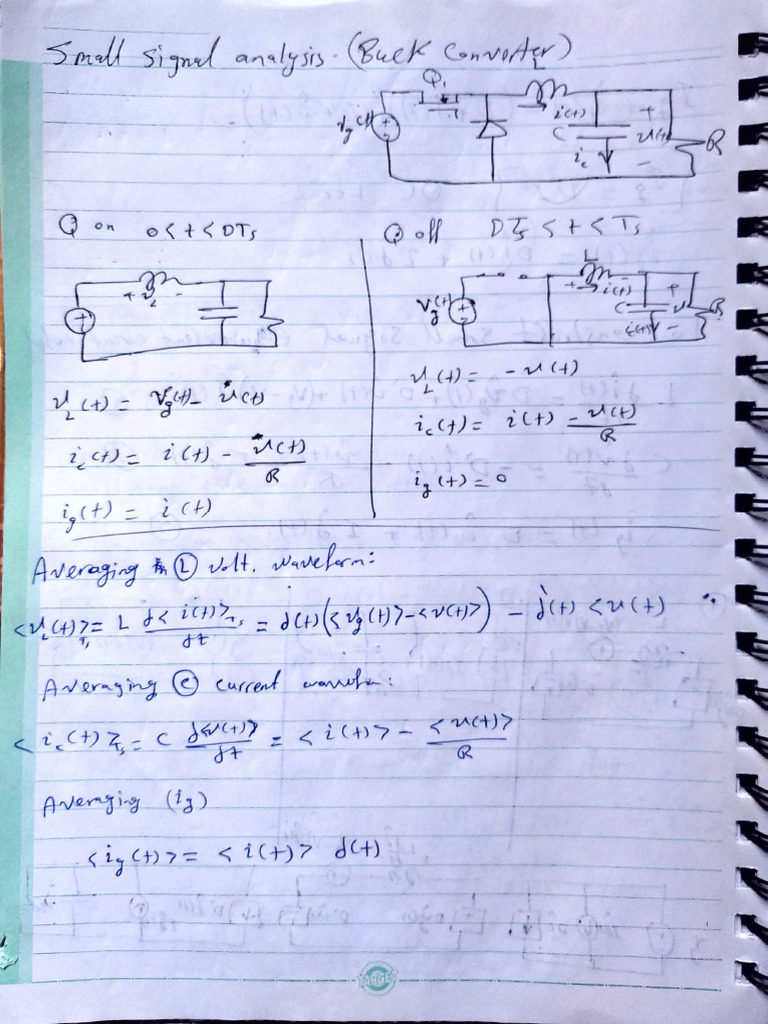 Small Signal Model Buck Converter | PDF