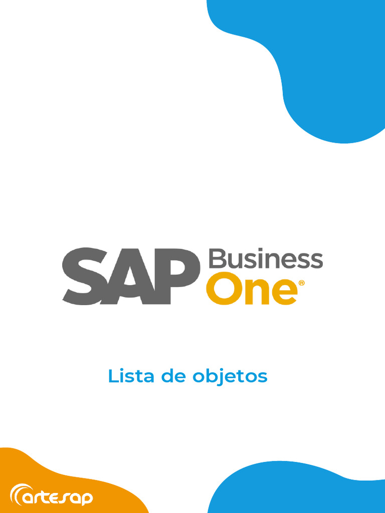SAP B1 Object Types Overview | PDF | Depreciation | Fixed Asset