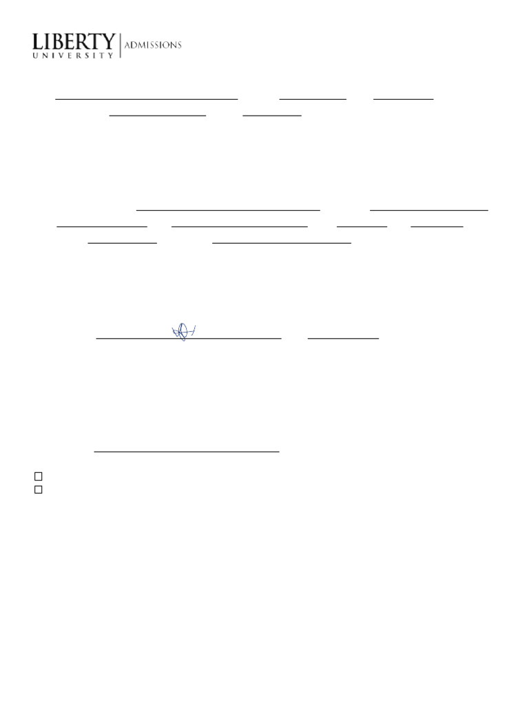 Liberty University Transcript Request Form | PDF | Privacy | Civil ...