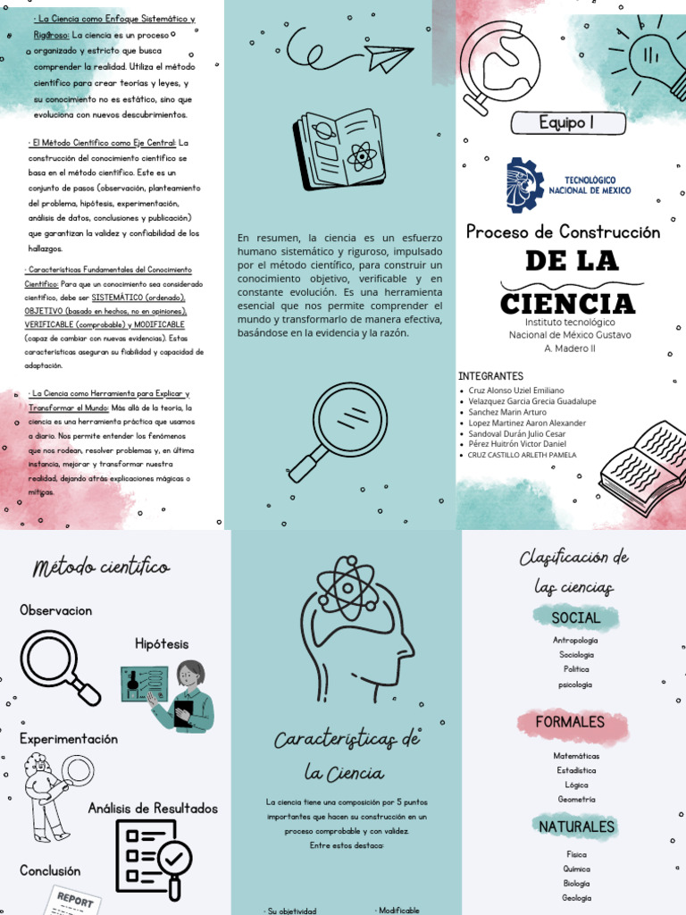 Triptico Equipo 1 | PDF | Método científico | Science