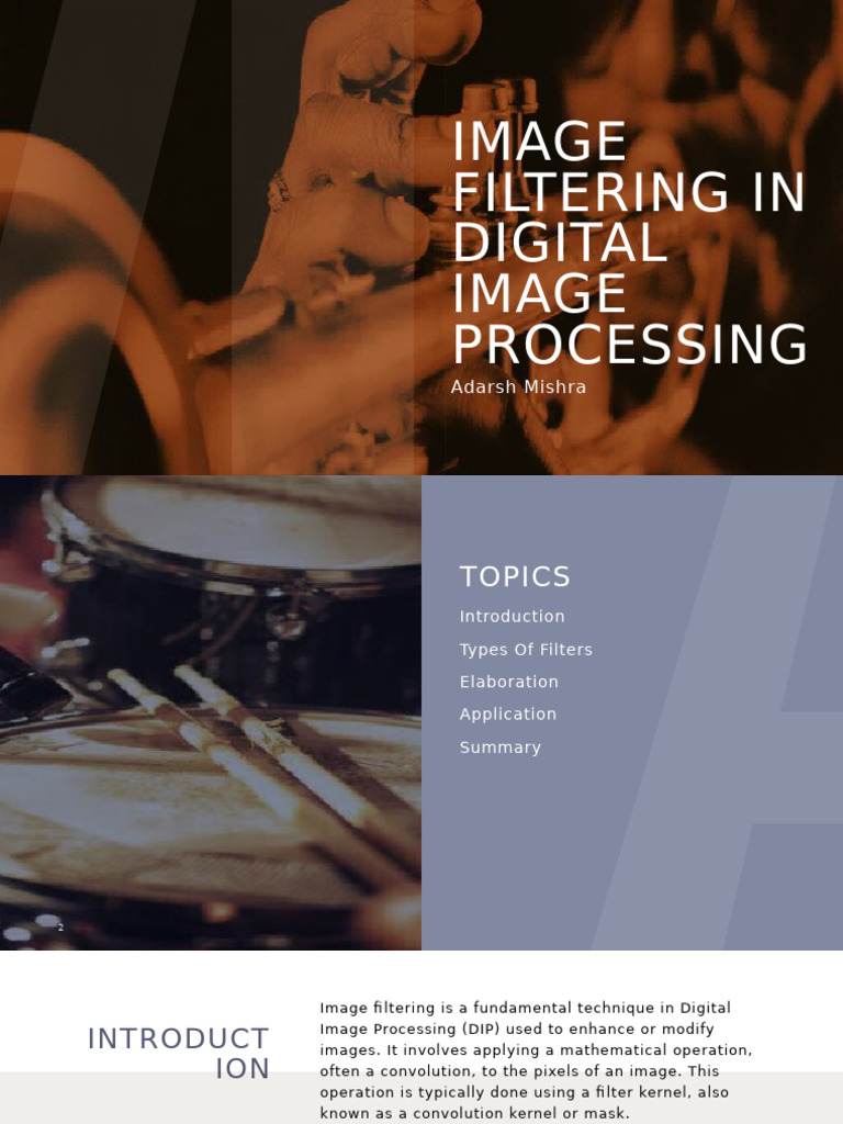 Image Filtering in Digital Image Processing | PDF | Digital Signal ...